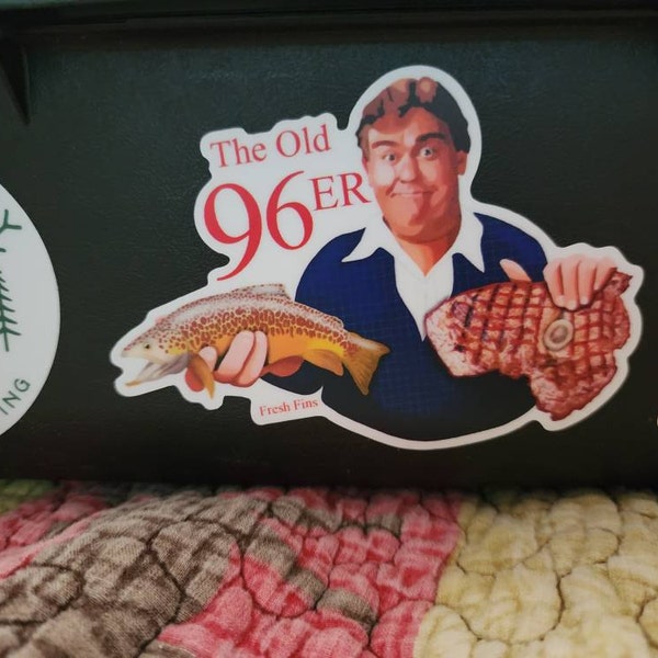 Cowboy Fly Fishing Sticker, Western Sticker, Trout Sticker, Rifle ...