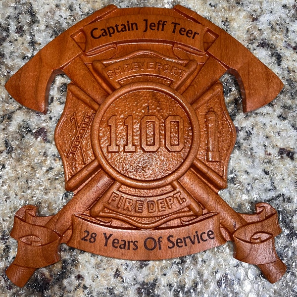 Firefighter Plaque - Etsy