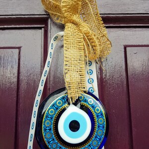 Boy Navy Blue Evil Eye Witness Pin, Greek Orthodox Baptism, Witness ...