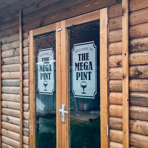 Personalised Beer Fridge / Window / Bar / Shop Window Decals - Etsy UK