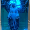 Blessed Mother Resin Wood Lamp,virgin Mary, Christian Art,christian ...