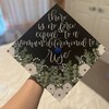 Custom eucalyptus Greenery Graduation Cap Topper, SLP Graduation Cap ...