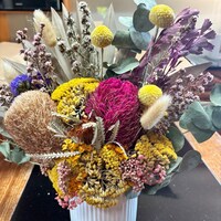 White Preserved Stirlingia Wreath Australian Native Everlasting Flowers ...
