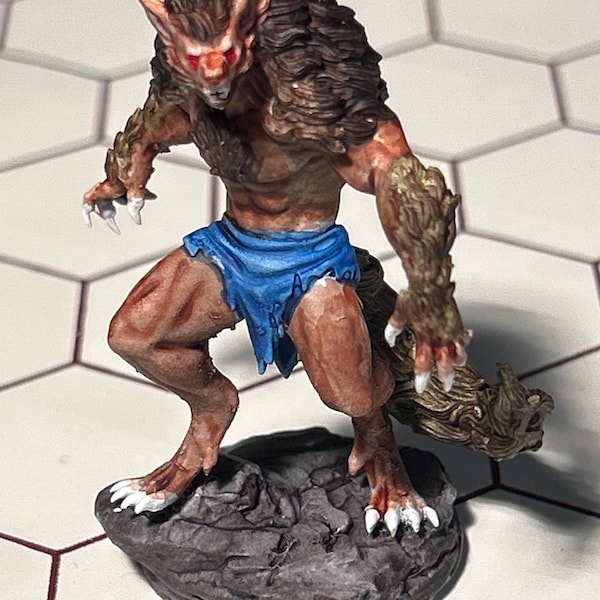 Werewolves (4 Different Models) | 28mm and 32mm Scale | 65mm | Resin ...