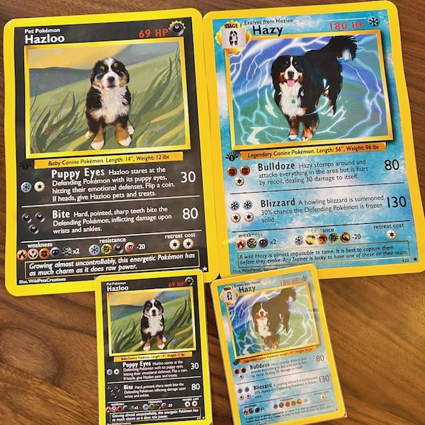 Custom Pokémon Card From PHOTO - Etsy