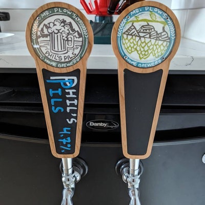 Beer Tap Handle With Changeable Logo & Chalkboard Insert Customize Your ...