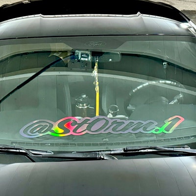 Neck Breaker Windshield Decal Car Sticker Banner JDM Vinyl Graphics ...