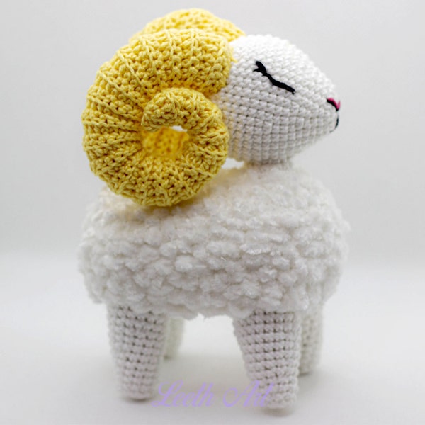 Ram Amigurumi Pattern, Crochet Sheep/lamb/aries Pattern ENG, UKR, GER ...