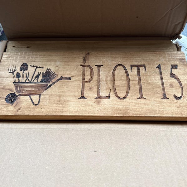Personalised Wooden Garden Signs Plaque Allotment Shed Street Sign ...