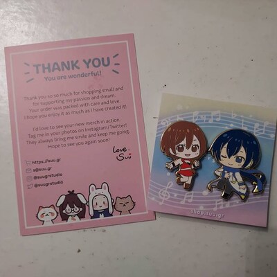 Virtual Vocalist Kaito Hard Enamel Pin - Etsy