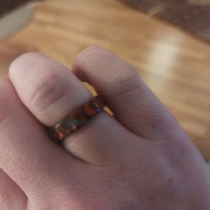 Elk Antler Ring W/ Carbon Fiber Stripes Elk Antler Rings - Etsy