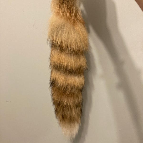 Red Fox Tails With Keychain Option - Etsy