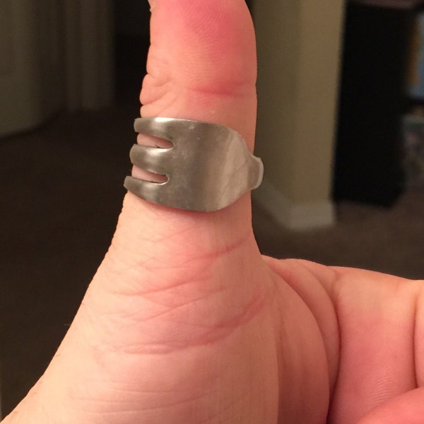 Fork Ring, Pickle Fork Ring, Three Prong Fork Ring, Unique Ring ...