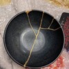 Large Kintsugi Plate Real Kintsugi Shallow Kintsugi Bowl Kintsugi ...