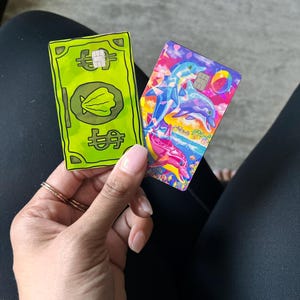 Pop Art Credit Debit Card Sticker, Pink Aesthetic Credit Card Sticker ...