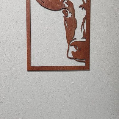 Metal Grizzly Bear Face Wall Art - Etsy