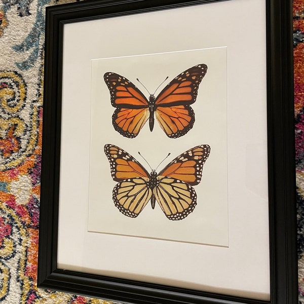 Monarch Butterfly Print | Monarch Print | Butterfly Art Print | Dorm ...