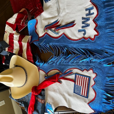 Custom Made Rodeo Chaps/ New/ Custom Leather /R Bar K - Etsy