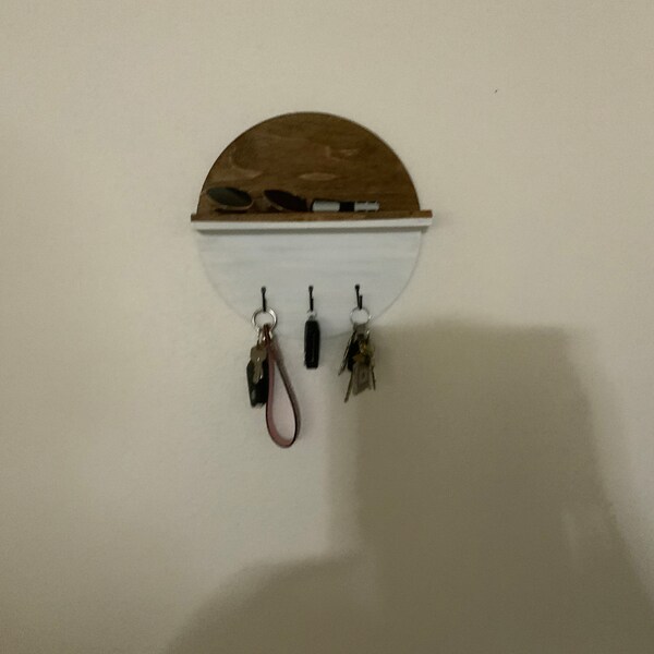 Key Hooks & Shelf, Key Holder, Key Organizer, Entryway Shelf - Etsy