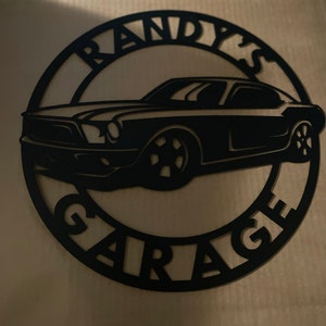 Personalized Metal Car Sign, Car Signs for Garage, Car Name Sign ...