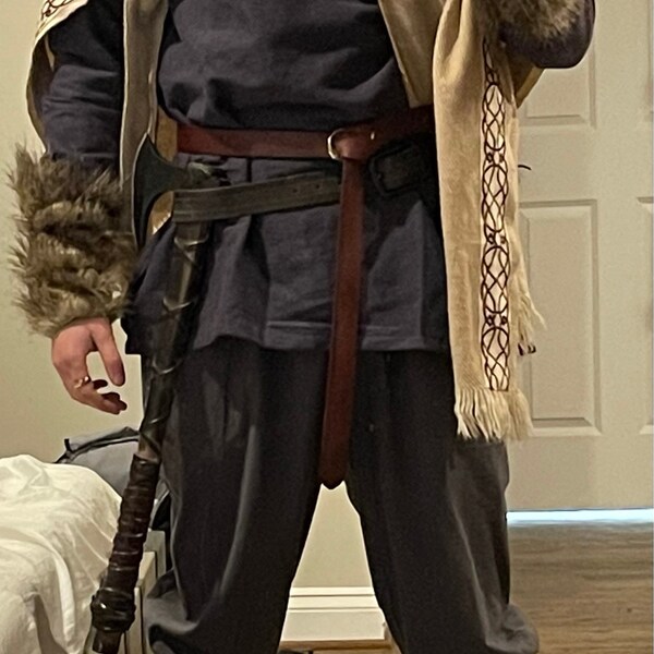 Medieval / Viking Inspired, 100% Washed Cotton Pants With Side Pockets ...