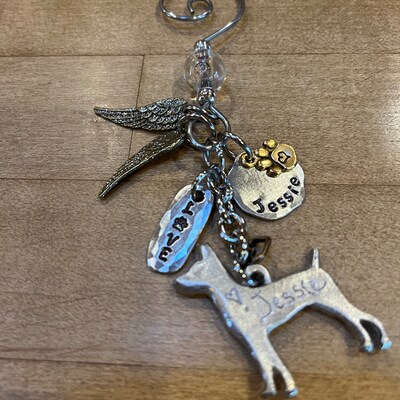 German Shorthaired Pointer Memorial Keychain GSP Key Chain - Etsy