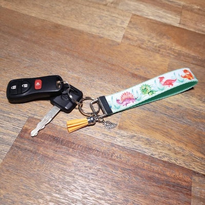 Dinosaur Key Fob Dinosaur Keychain Tyrannosaurus - Etsy