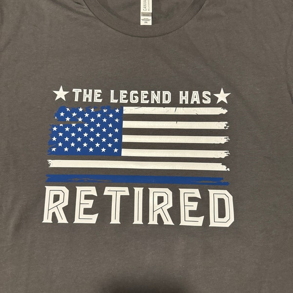 Retired Police Officer Legend Retirement American Flag Svg, Police ...