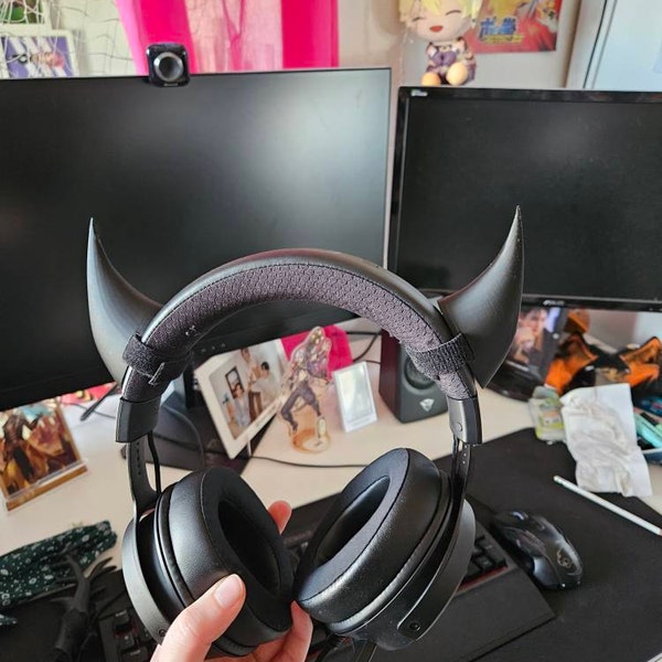 Horns for Headset, Lightweight and Comfortable, Live Streaming Props ...