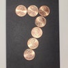 Copper Coin 7 Year Anniversary Gift Framed 7 Configuration - Etsy