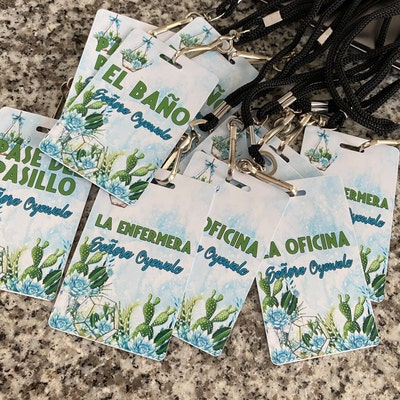 Succulent Terrarium Theme Classroom Hall Passes for Teachers - Etsy