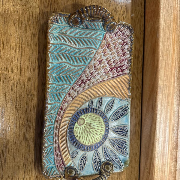 Sun Platter Hand Made Stoneware Pottery - Etsy