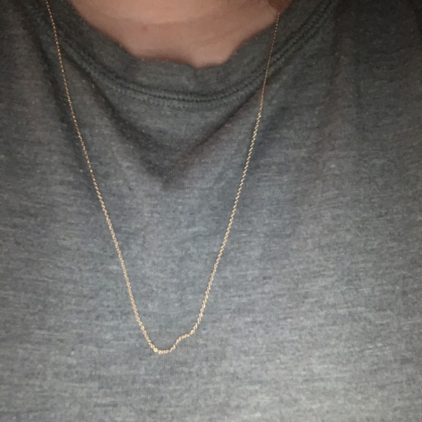 Gold Simple Chain, Gold Chain Necklace, Cable Chain, Gold Chain, Gold ...
