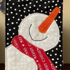 Quilted Postcard Pattern Fabric Postcard Pattern Christmas Thief - Etsy