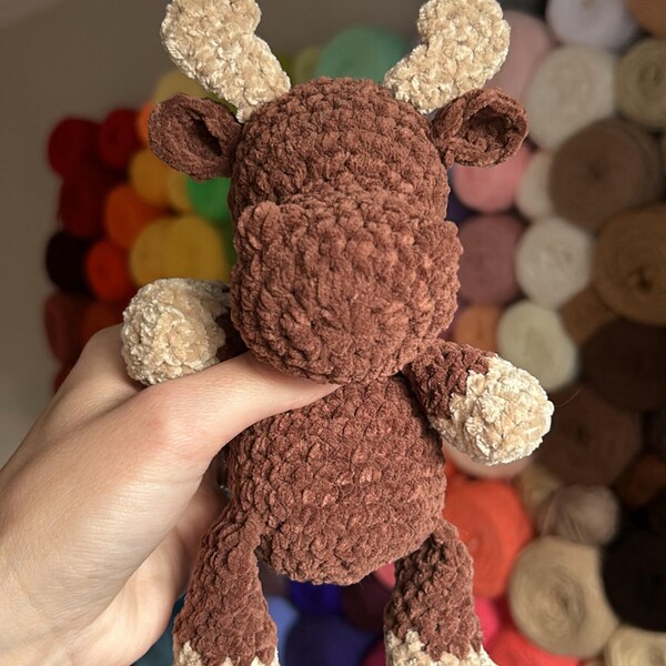 Bundle Moose the Moose Crochet Pattern | Crochet Moose Pattern | Low ...