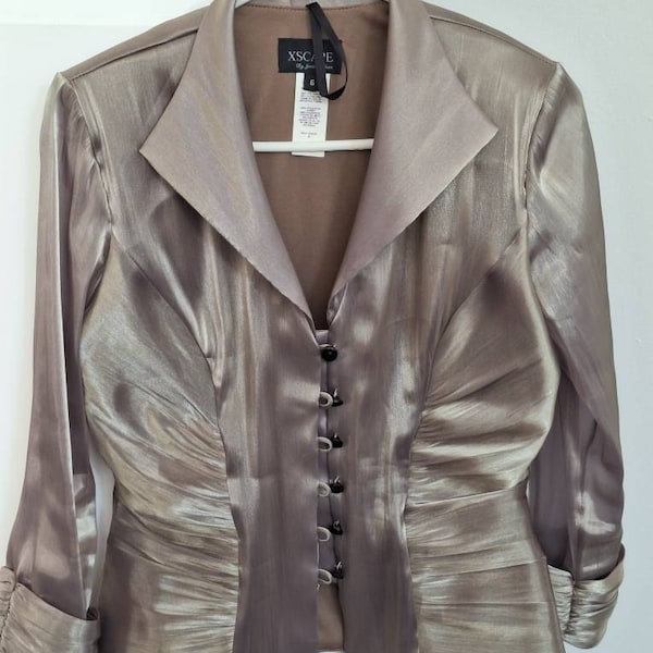 XL 80s Shiny Slate Grey Belted Trench Rain Jacket | Vintage British ...