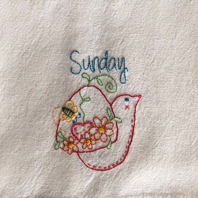 Live Simply Hand Embroidery Pattern Applique Digital Download - Etsy