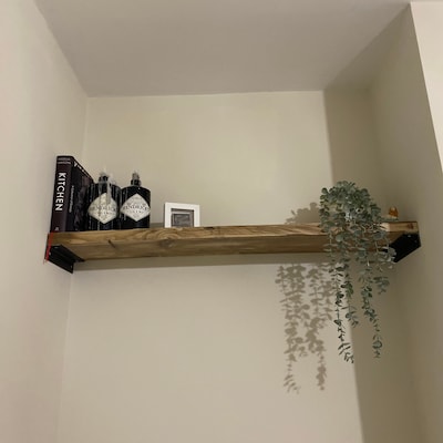 Alcove Shelf Brackets PAIR Shelves Corner Angle Steel Scaffold Timber ...