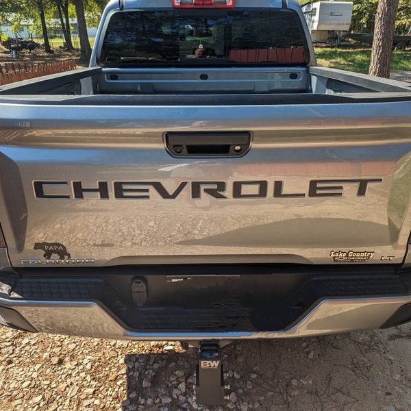 2023+ Colorado Tailgate Vinyl Overlay - Chevrolet - Accessories - Etsy