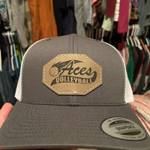 Personalized Player Number Leather Patch Hat Personalized - Etsy