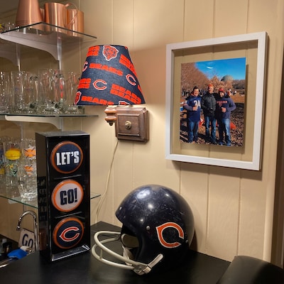 Chicago Bears Lamp Shade. NFL. Shades Are 9.5 X 5 X 7 Tall - Etsy