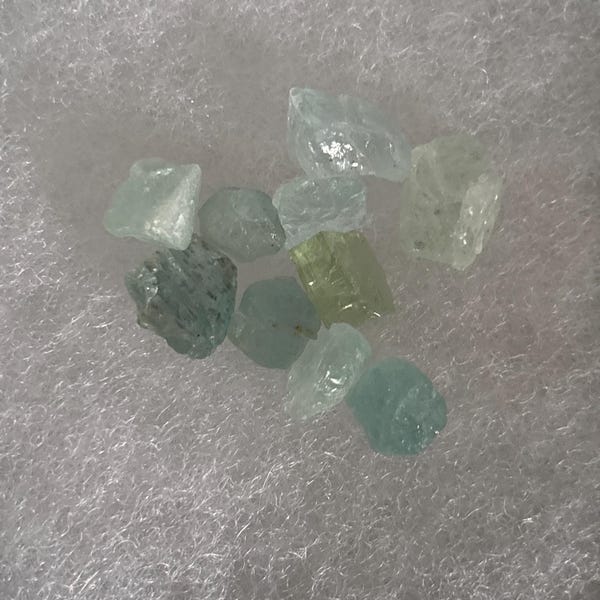Small Blue Tourmaline Pieces, Raw Blue Tourmaline, Rough Blue ...