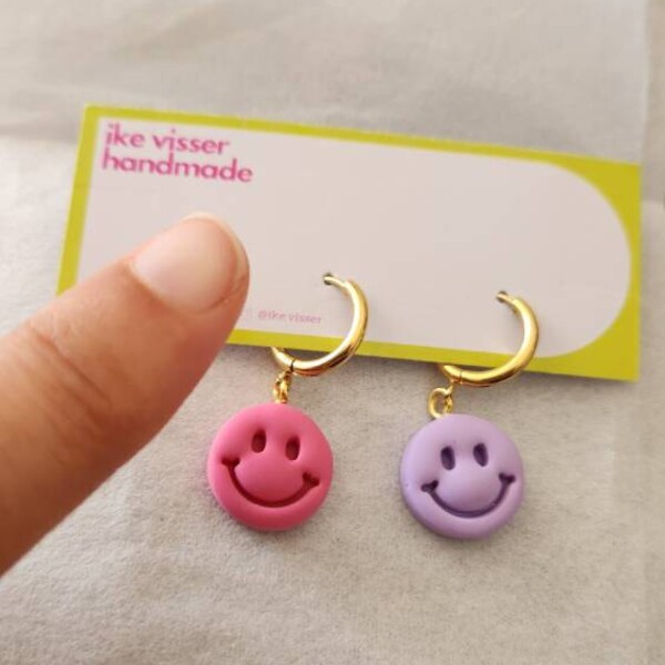 Emmy Polymer Clay Earrings Handmade Earrings Statement Earrings ...