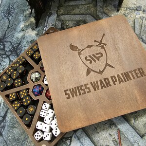 Personalized Dice Box Dice Holder 7 Set Wyvern Dice Vault - Etsy