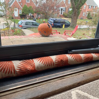 Window Snake Door Snake DOOR DRAFT Stopper Dodger Luxury Linen Fabric ...