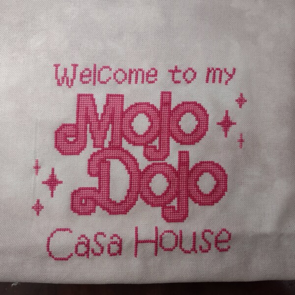 Mojo Dojo Casa House Cross Stitch Pattern - Mojo Dojo Casa House Quote ...
