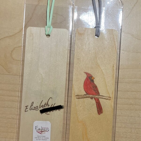 Cardinal Bird Bookmark | Handmade Wood Bookmark | Cardinal Art | Bird Art | Cardinal in Tree ...