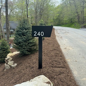 White Mailbox, Post-mounted Modern Design HC101 - Etsy