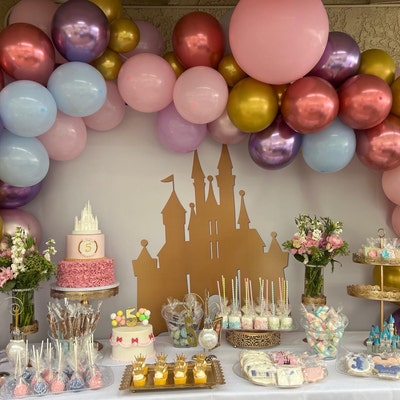 PRINCESS CASTLE Birthday Backdrop Party Backdrop Party Banner Party ...