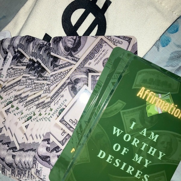 Money Manifestation Oracle Cards - Dollar Dollar Bills 60 Card Deck ...